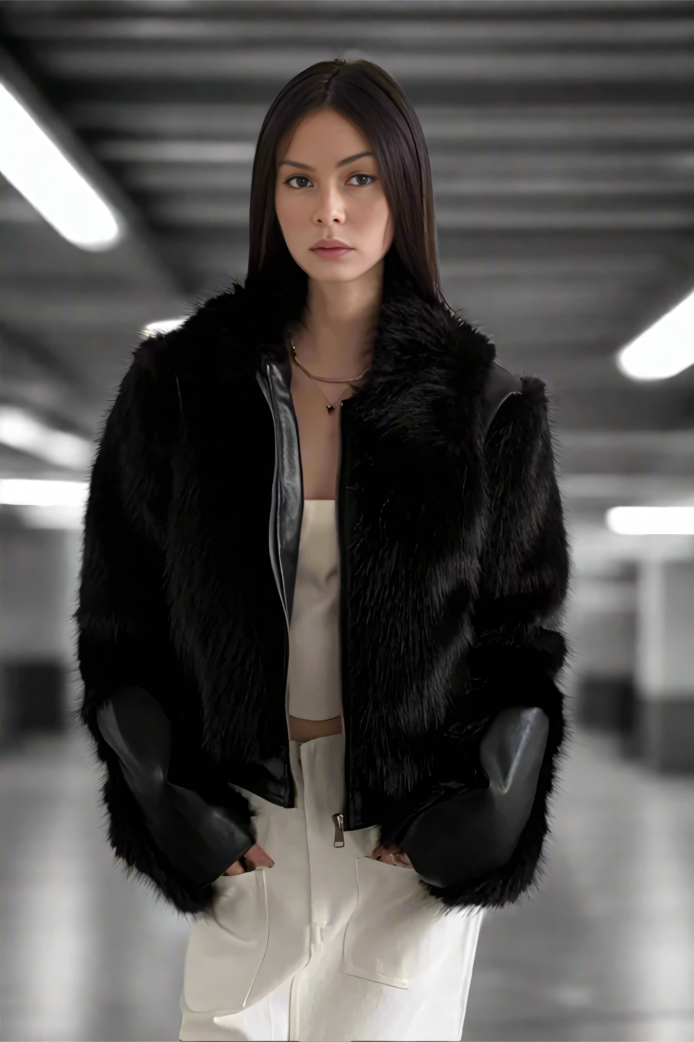 Eclipse Shadow Fur Jacket – LAZERorange.com